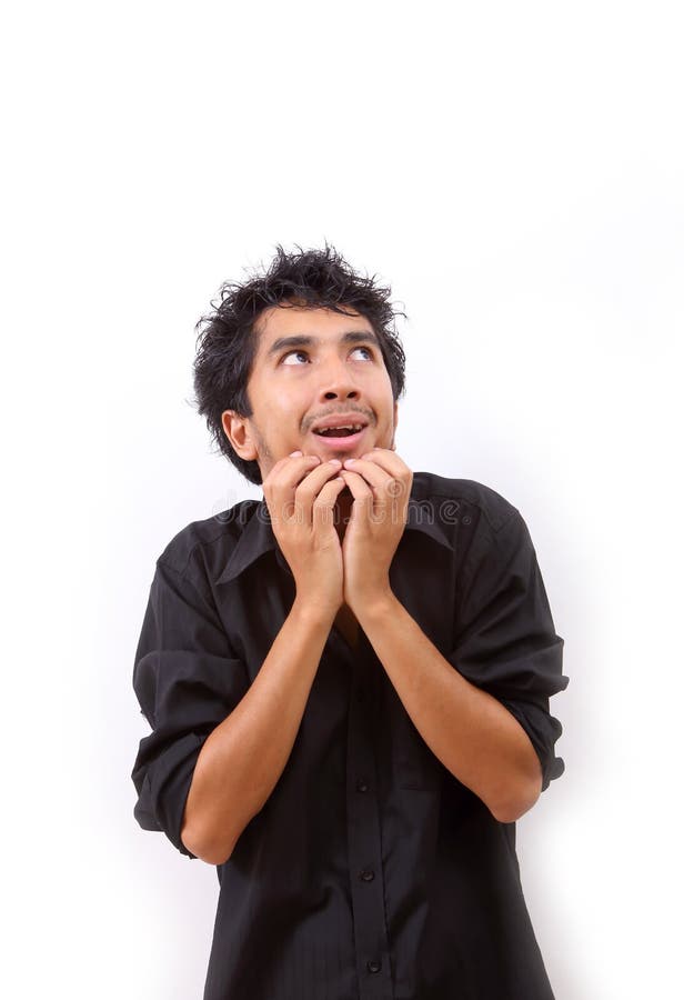 Young Man with Doubtful Expression Stock Photo - Image of young, doubt ...