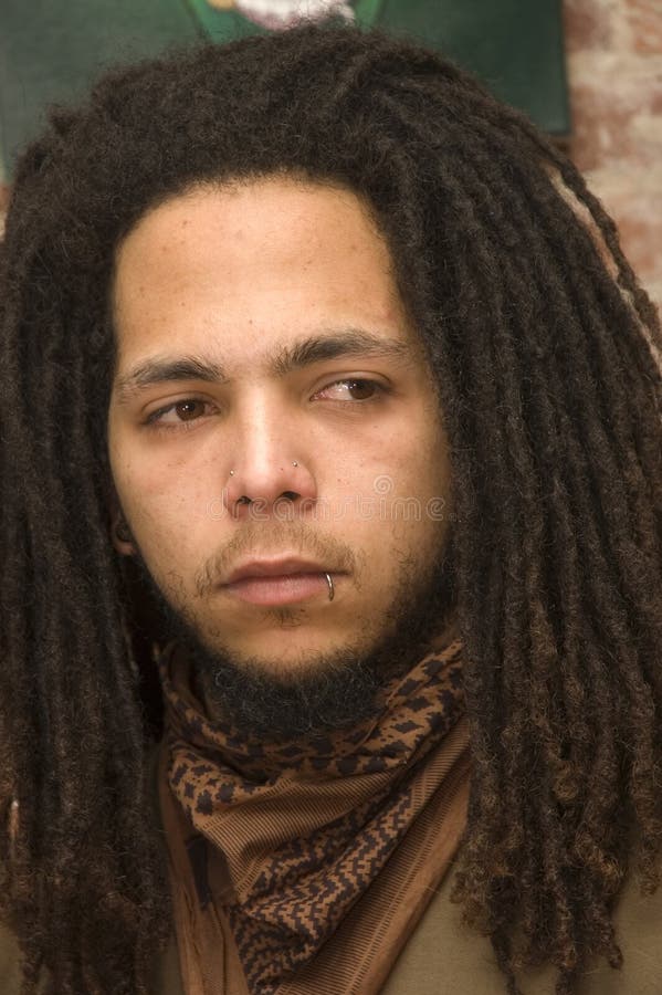 Young man with dreadlocks stock image. Image of dreadlocks - 4376749