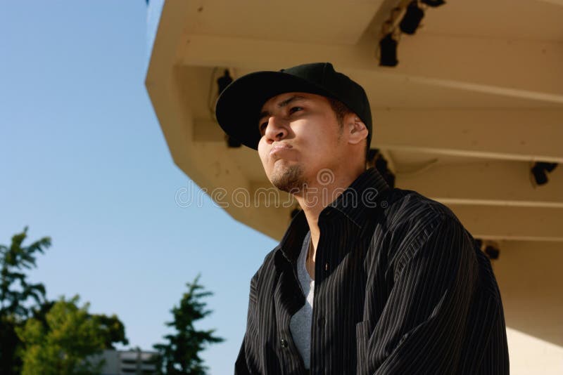 Young Man Dreaming stock image. Image of brown, hair, expression - 5168367
