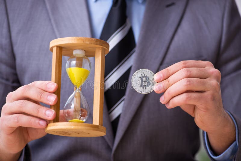 Young Man Earning Money Via Internet in Time Management Concept Stock ...