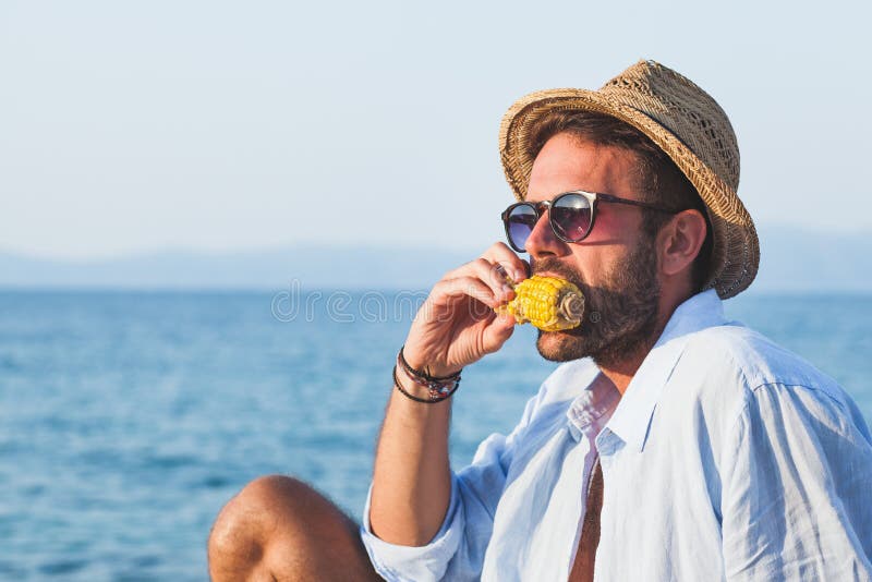 Man Sitting Rock Enjoying Sunset Stock Photos - Download 193 Royalty ...