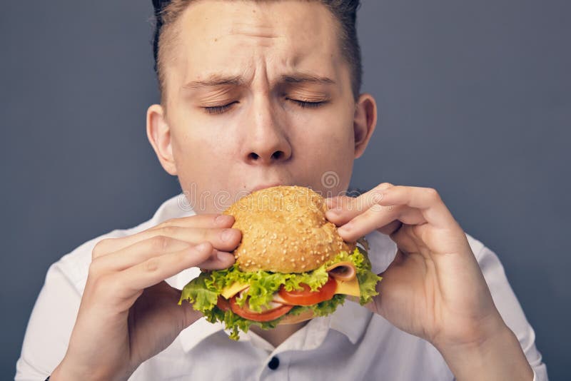 254 Model Man Eating Burger Stock Photos - Free & Royalty-Free Stock ...