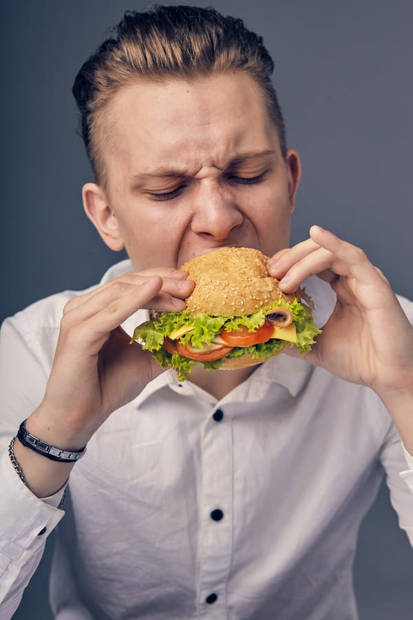 254 Model Man Eating Burger Stock Photos - Free & Royalty-Free Stock ...