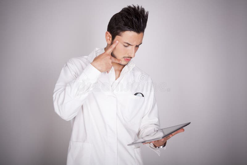 Young Man Electronic Technical Stock Image - Image of engineer, broken ...