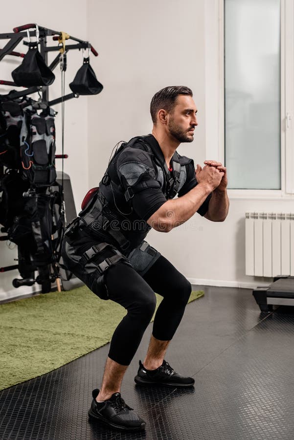 Man in EMS costume stock photo. Image of equipment, physiotherapy ...