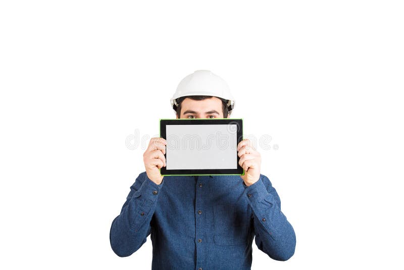 Engineer Project Presentation Stock Photo - Image of hide, isolated ...