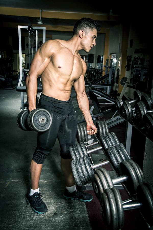 Young man exercising stock image. Image of lifestyle - 207268157