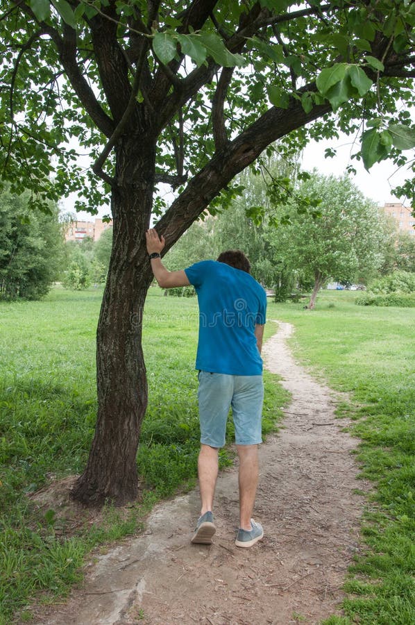 Young Man Exhausted after Training Stock Image - Image of training ...