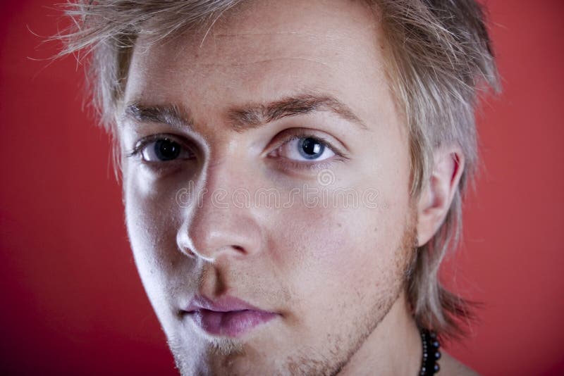 Young man face stock image. Image of faraway, gaze, contemporary - 1697909