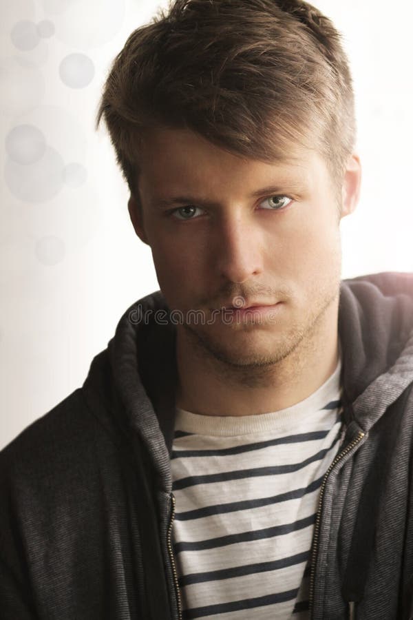 Beautiful man face stock image. Image of face, expression - 23697591