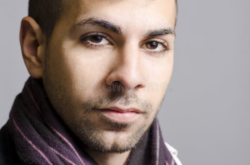 Young man face portrait stock photo. Image of casual - 47952428