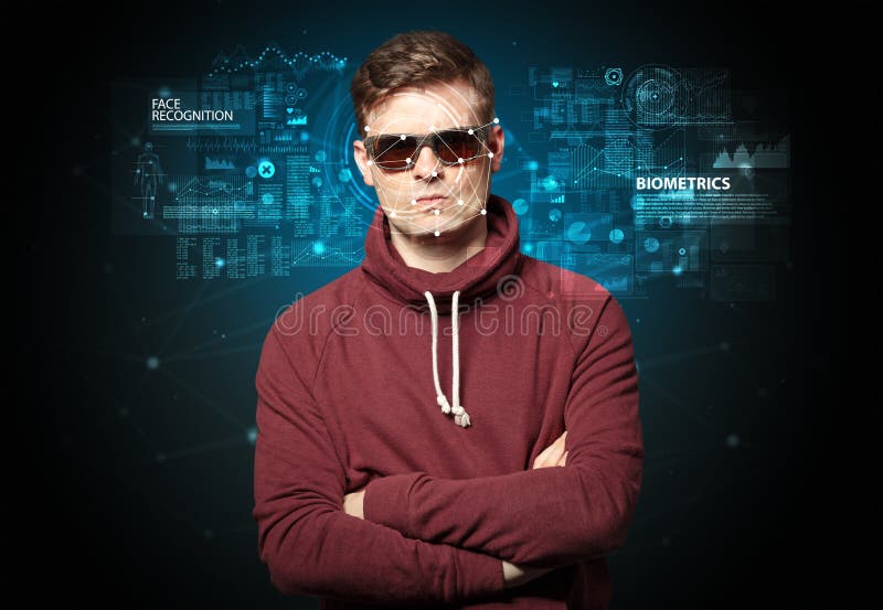 Young Man Face Recognition Concept Stock Image - Image of mesh, concept ... Young Man Face Recognition Concept Stock Image - Image of mesh, concept ...