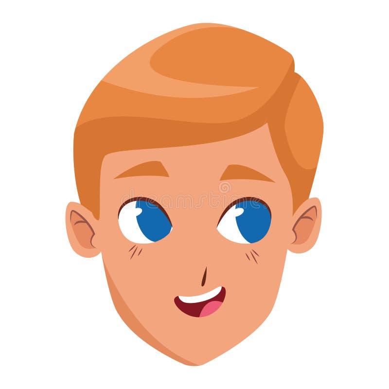 Young Man Face Smiling Cartoon Isolated Stock Vector - Illustration of ... Young Man Face Smiling Cartoon Isolated Stock Vector - Illustration of ...