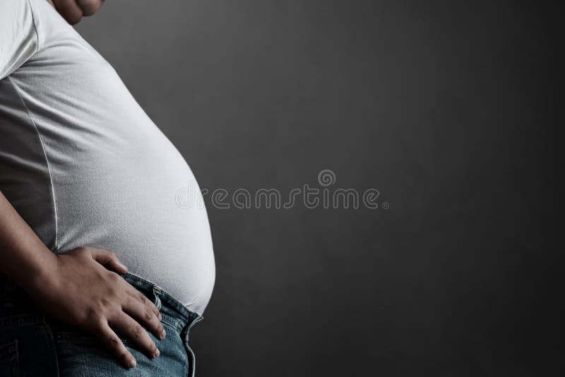 Young men with fat belly stock image. Image of male - 225404665