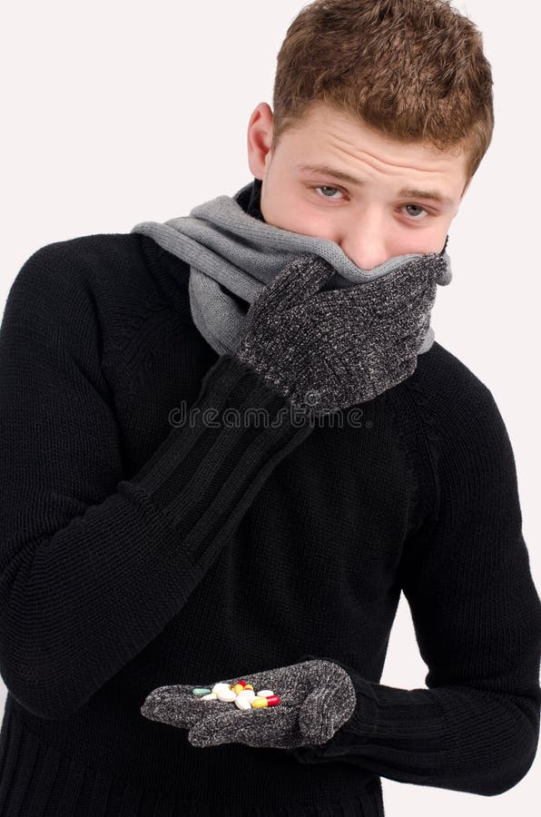 Sick, ill, cold stock image. Image of illness, body, emotion - 30043605