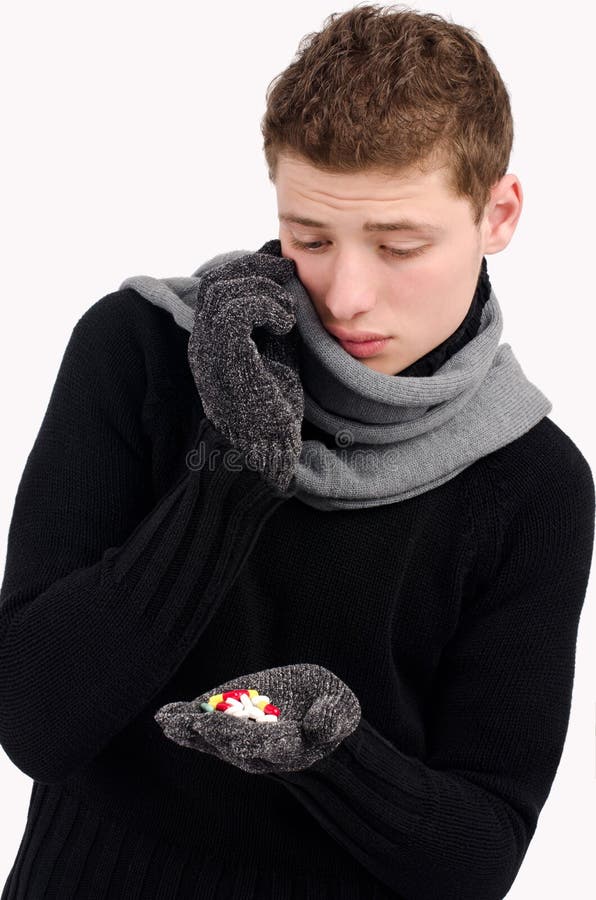 Sick, ill, cold stock image. Image of grief, fever, isolated - 30043769