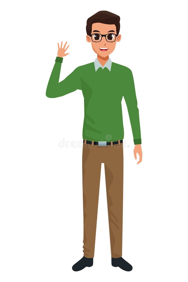 Young Man with Formal Clothes Cartoon Stock Vector - Illustration of ...