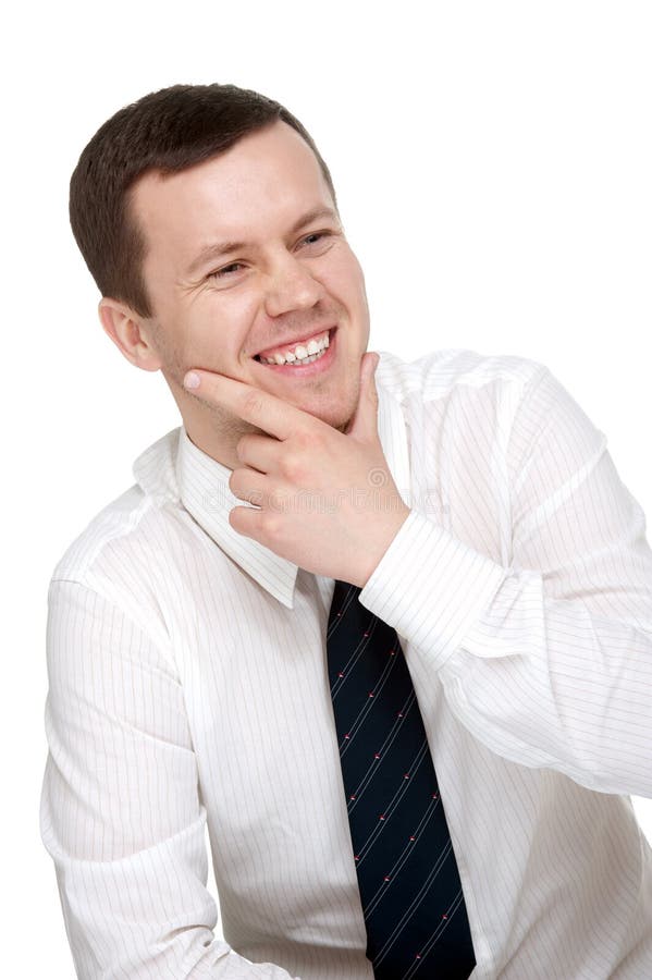 Young Man with a Friendly Smile Stock Photo - Image of collar ...