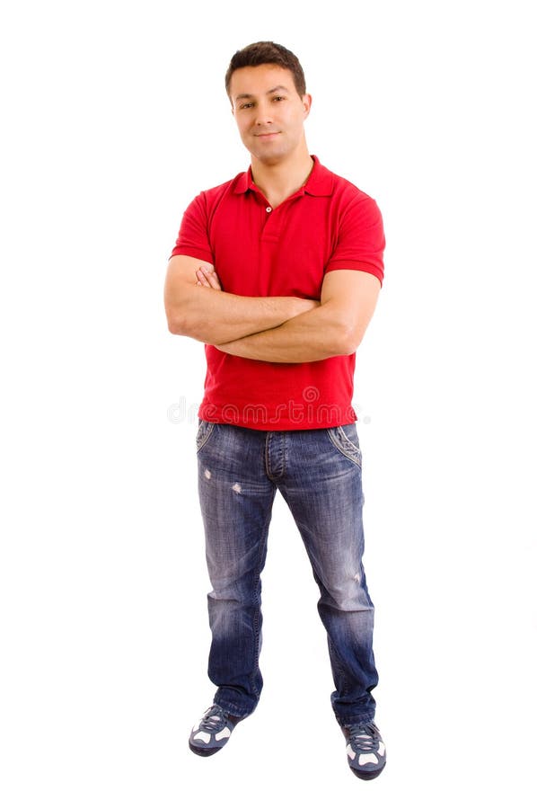 Young man full body stock photo. Image of adult, looking - 14206690