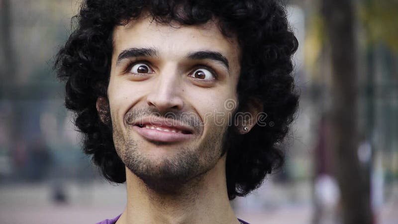 Funny Face of Ostrich Behind the Iron Fence Stock Footage - Video of ...