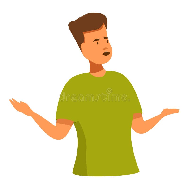 Young Man Explaining Something with Open Palms Stock Image - Image of ...