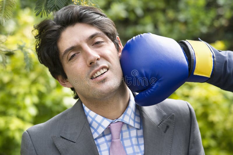 Young man getting hit stock photo. Image of outdoors - 29667698