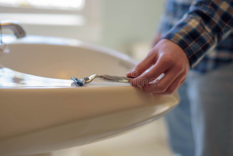 Morning Routine -getting Ready for Work Stock Photo - Image of male ...