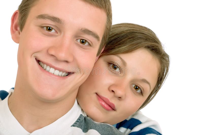 Young man and girl stock photo. Image of laughing, positivity - 67614190