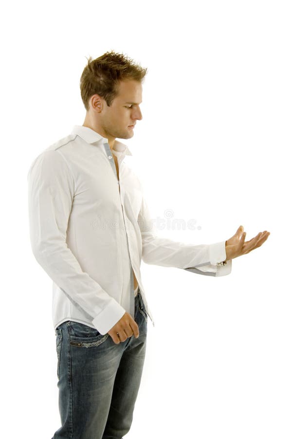 Young man giving speech stock photo. Image of calm, young - 5392336