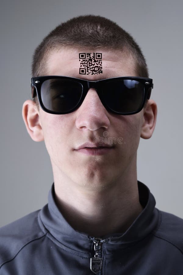 Qr Code Forehead Stock Photos - Free & Royalty-Free Stock Photos from ...