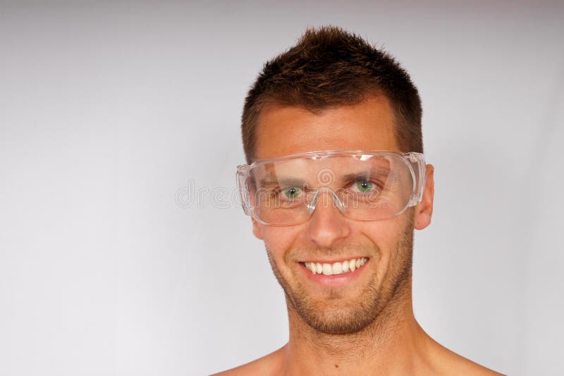 Young man in goggles stock photo. Image of young, adult - 15059224