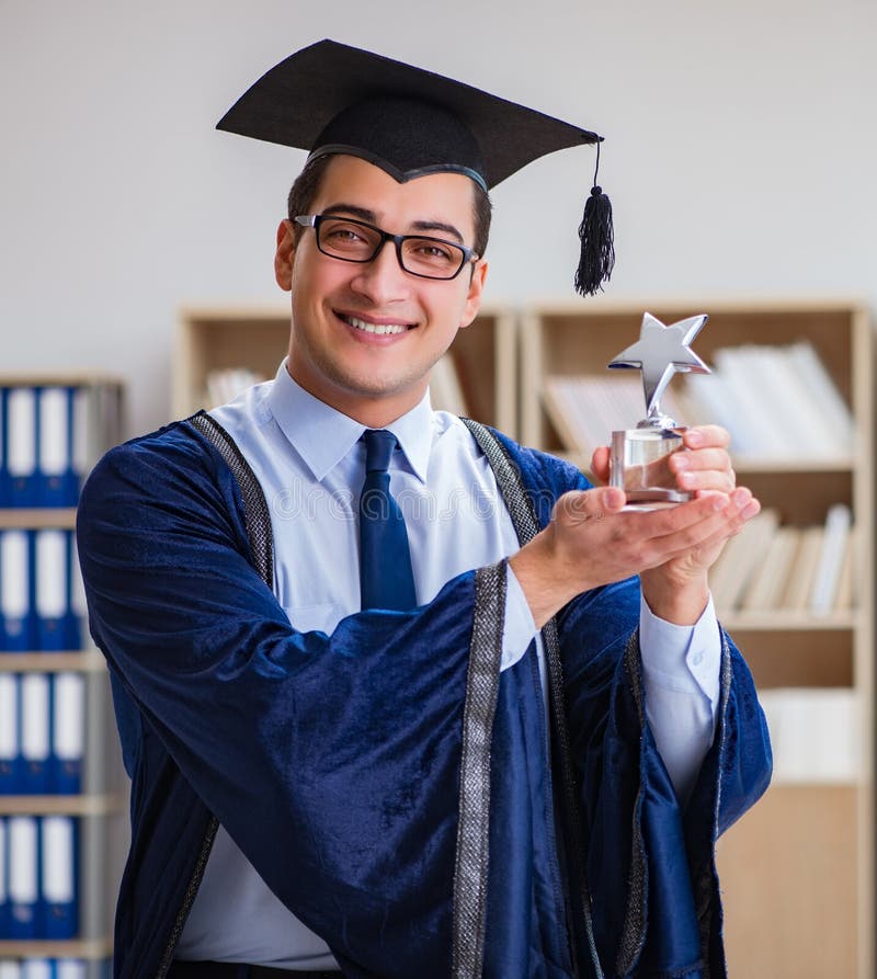 Young Man Graduating from University Stock Photo - Image of degree ...