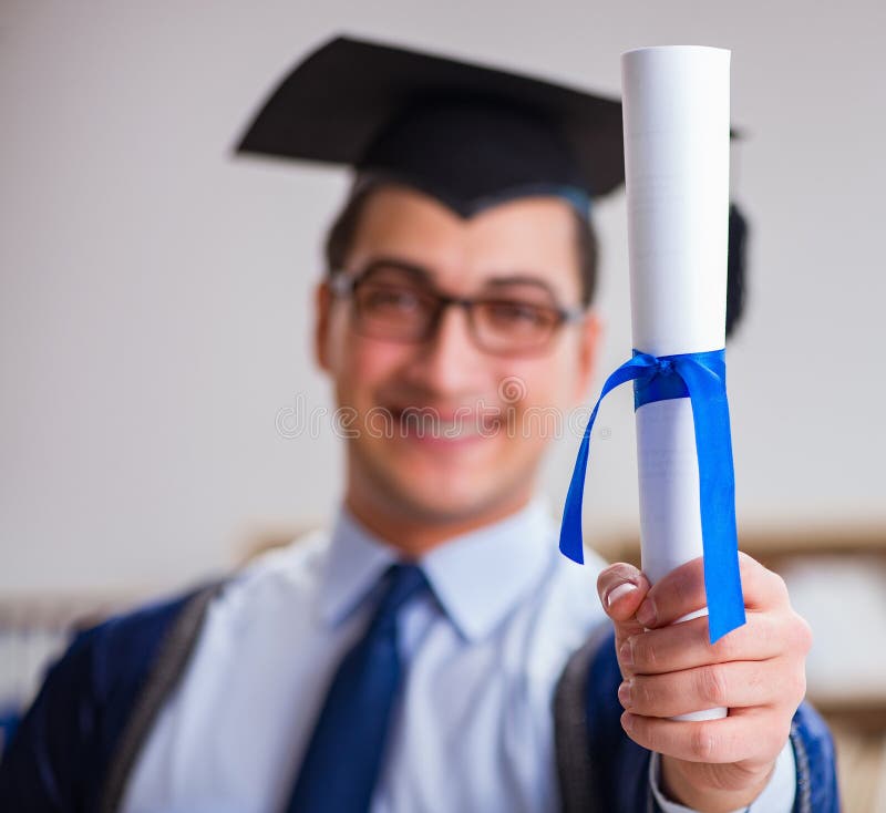Young Man Graduating from University Stock Photo - Image of graduate ...