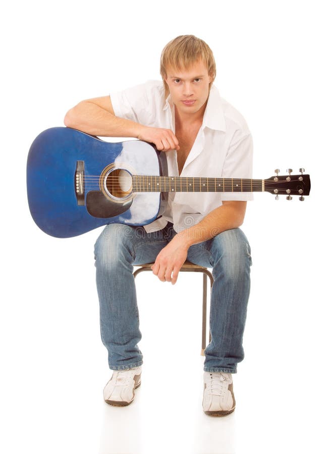 Guitarist stock photo. Image of instrumental, black, musician - 6044786