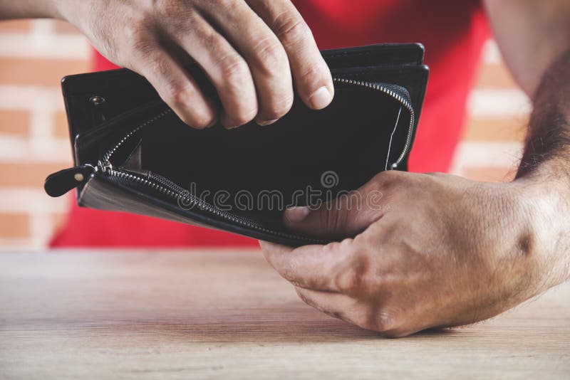 Man hand wallet stock image. Image of wallet, concept - 153676923