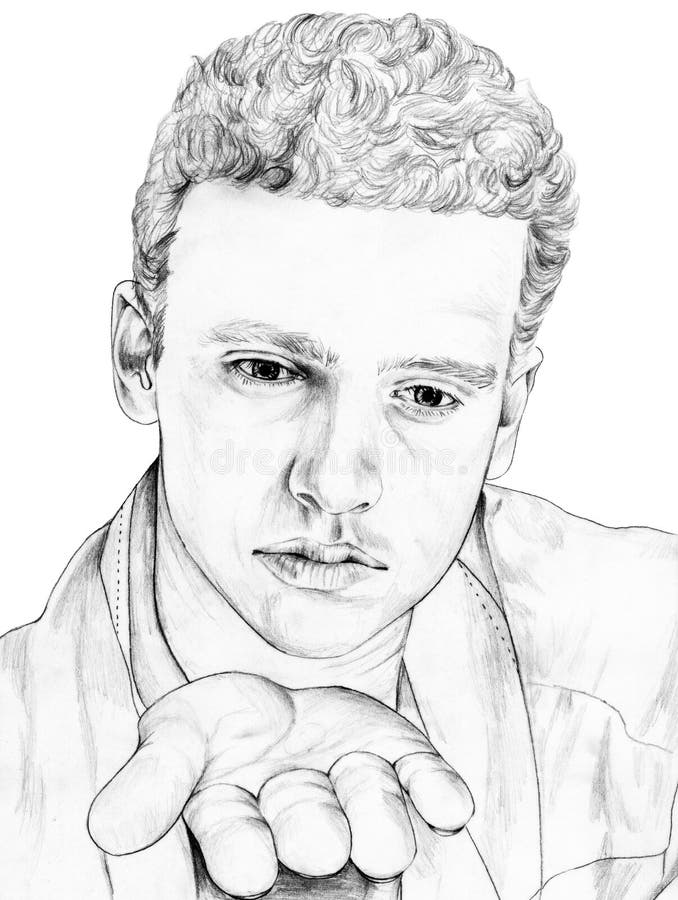 Young Man with Hand Out stock photo. Image of begging - 82164432