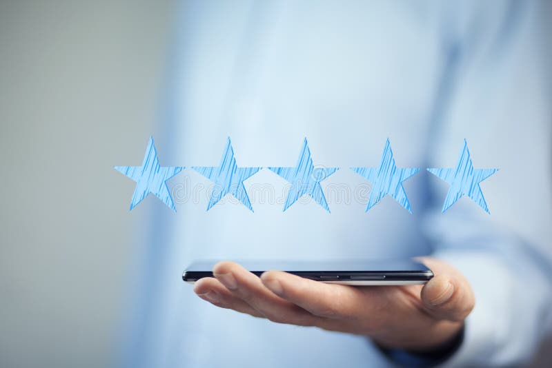 Man Hand Tablet with Stars in Screen Stock Photo - Image of goal ...