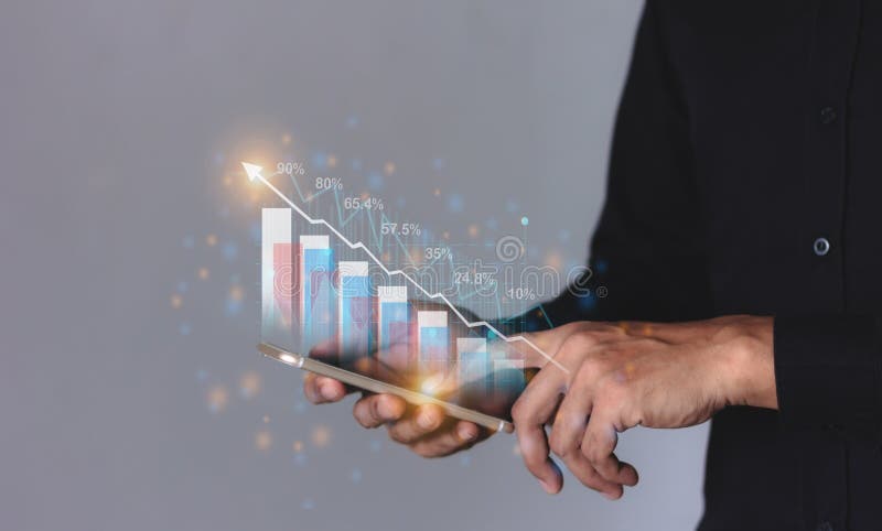 Young Man Hand Using Smartphone To Visualize Money Growth the Phone ... Young Man Hand Using Smartphone To Visualize Money Growth the Phone ...
