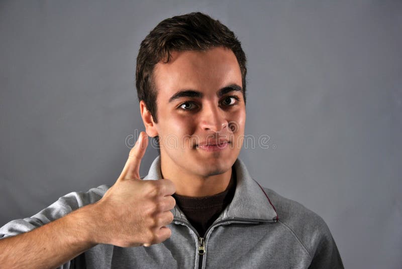 Young Man with Happy Expression Stock Image - Image of surprised ...