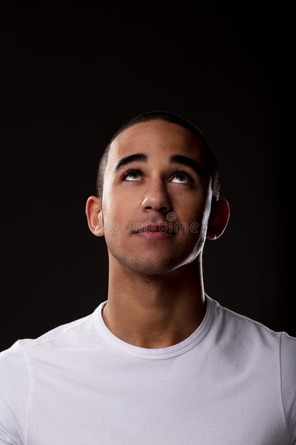 Young Man Having a Good Idea Stock Photo - Image of copyspace, cool ...