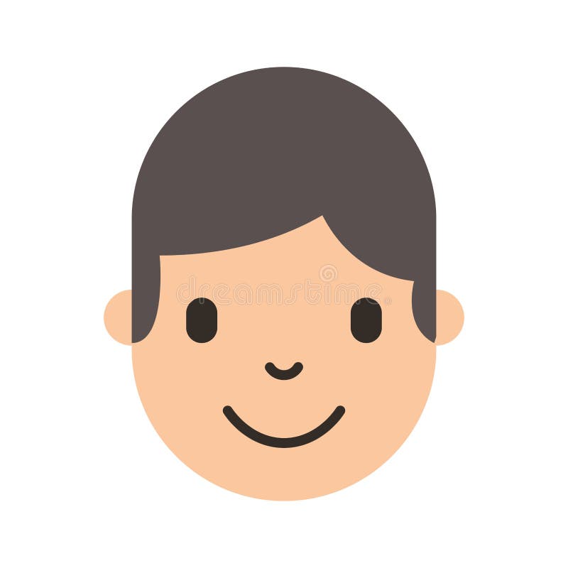 Young Man Head Avatar Character Stock Vector - Illustration of cool ...