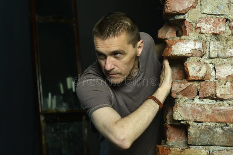 Young man hiding stock photo. Image of caucasian, hide - 42020420