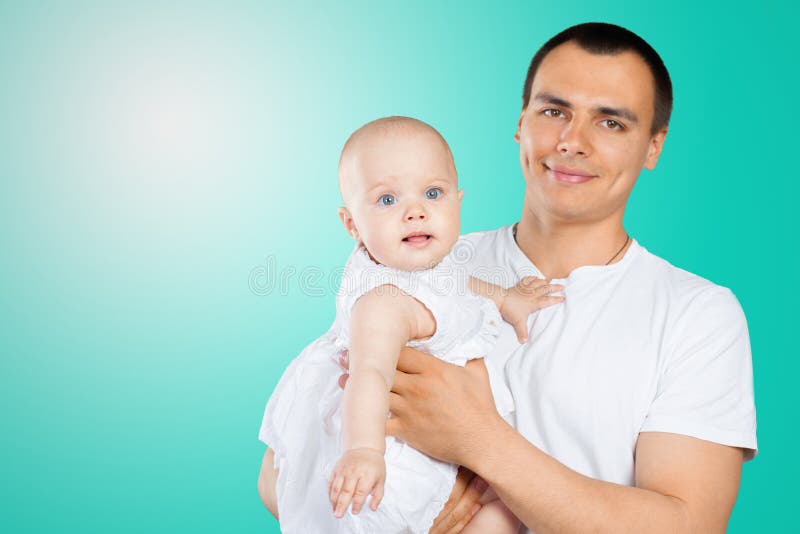 Man holding a baby stock photo. Image of fatherhood, father - 70233030