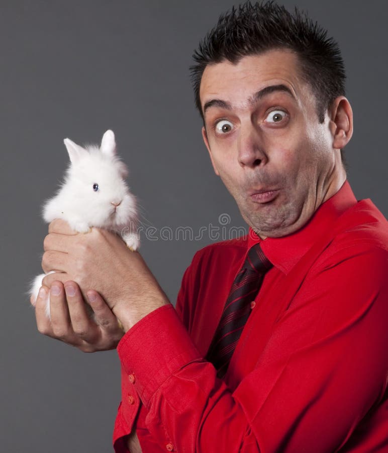 Man Holding Rabbit Free Stock Photos & Pictures, Man Holding Rabbit ...