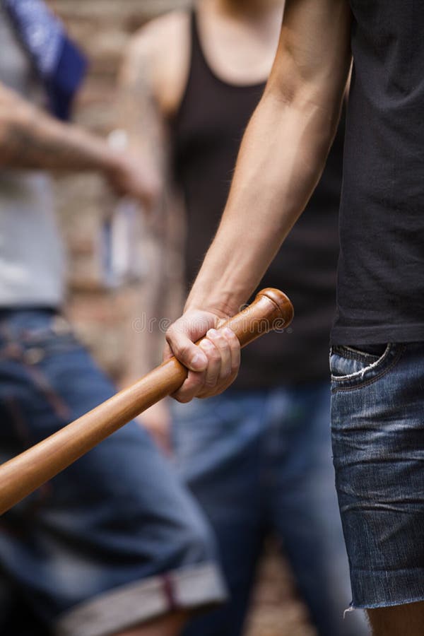 Young Man Holding Baseball Bat. Stock Image - Image of model, life ...