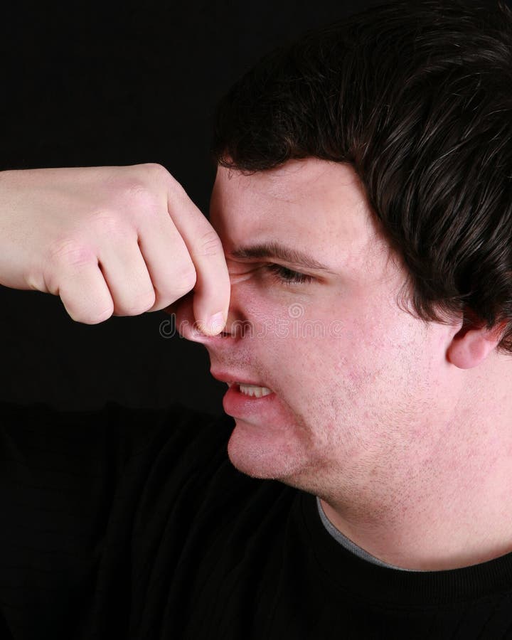 876 Young Man Holding His Nose Stock Photos - Free & Royalty-Free Stock ...