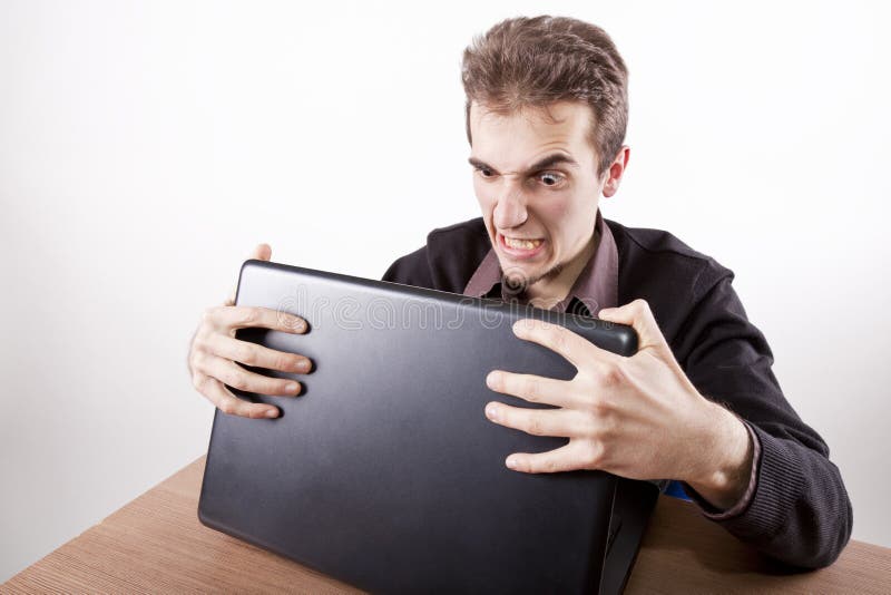 Very angry at the desk stock photo. Image of latin, aggressive - 30104398