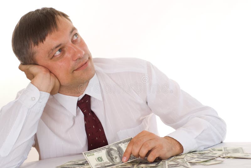 Young man holding money stock image. Image of choice - 16381775
