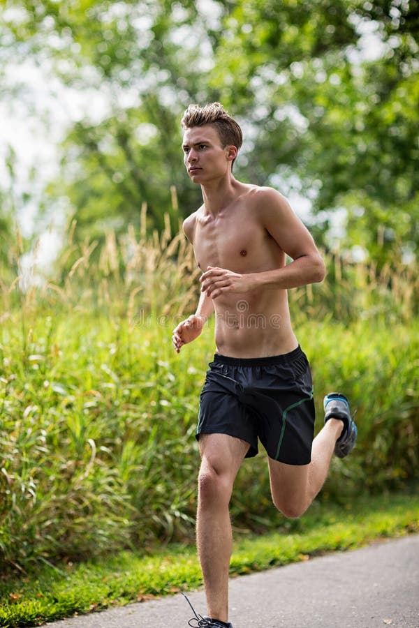 Young Man Jogging stock photo. Image of activity, adult - 33531846
