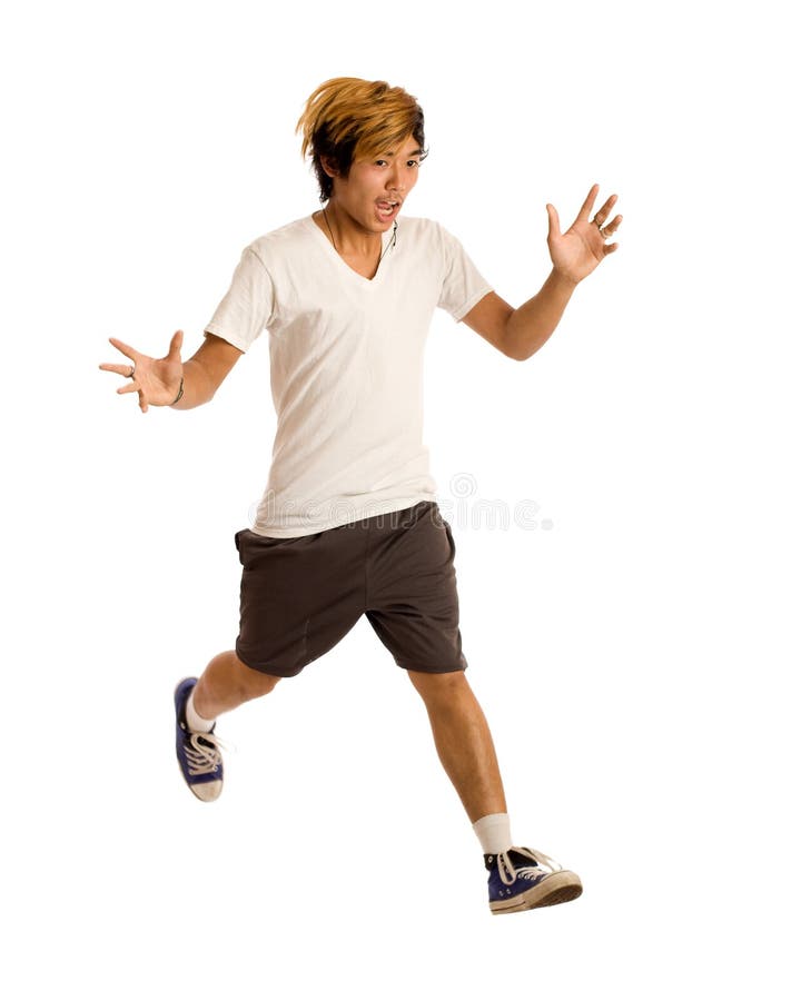 Young Man Jumping stock photo. Image of male, movemant - 21409664